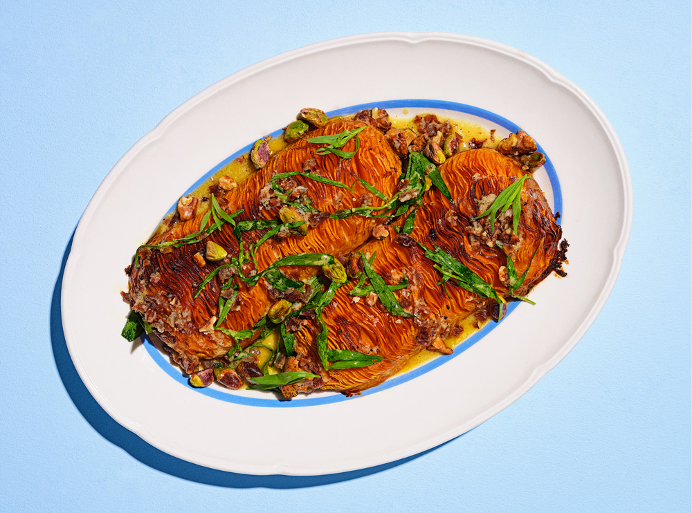 Hasselback Butternut græskar - Planetarisk kogebog